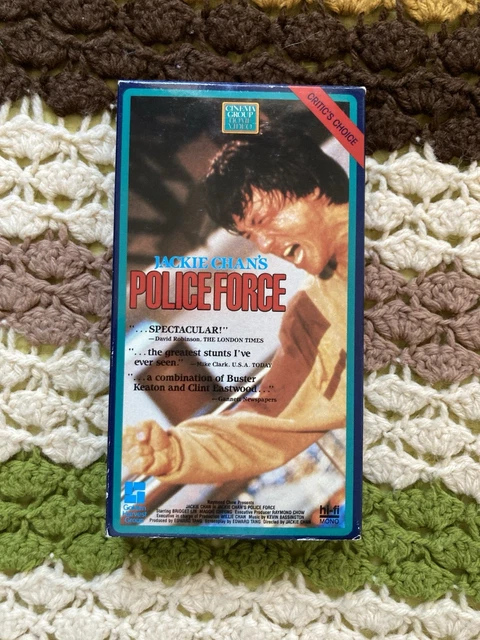 JACKIE CHAN'S POLICE Force (Police Story) VHS RARE U.S. Cinema Group ...