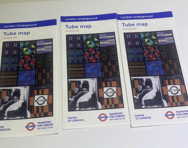 3X NEW DECEMBER 2024 London Underground Tube Map Pocket Sized £1.79 ...