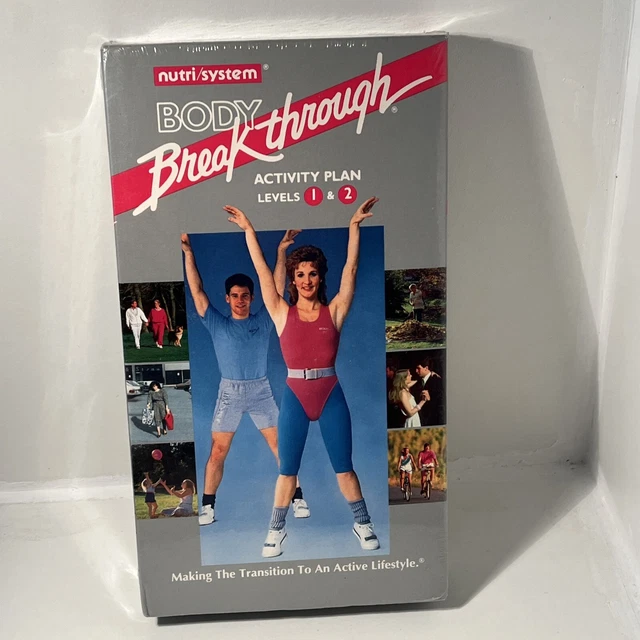 BODY BREAK THROUGH Nutri/System VHS Tape Levels 1 & 2 Workout Active ...