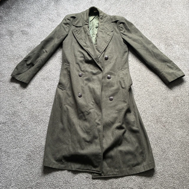 WW2 US MARINE Corps Wool Overcoat Greatcoat £42.30 - PicClick UK