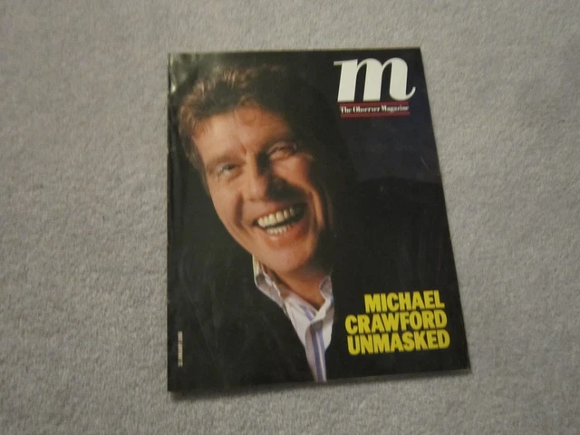 THE OBSERVER MAGAZINE,31ST January 1988 ,Michael Crawford unmasked £7. ...