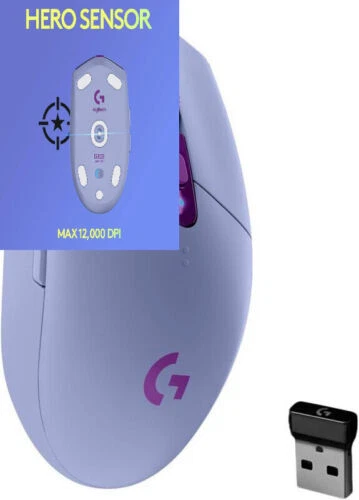 LOGITECH G305 LIGHTSPEED Wireless Gaming Mouse, HERO 12K Sensor, 12,000 ...
