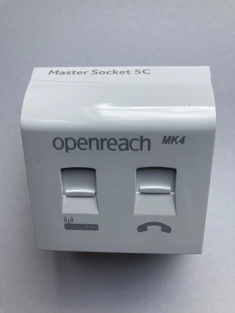 2023 BT OPENREACH NTE C5 MK2 Master Socket and MK4 VDSL Front Plate £9. ...