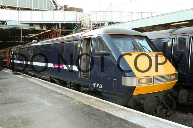 UK DIESEL TRAIN Railway Photograph Of Class 91 91113 Loco. Rm91-103 £1. ...