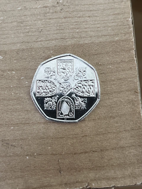 KING CHARLES III 50p Coin Queen Elizabeth Memorial fifty pence, VGC £60 ...