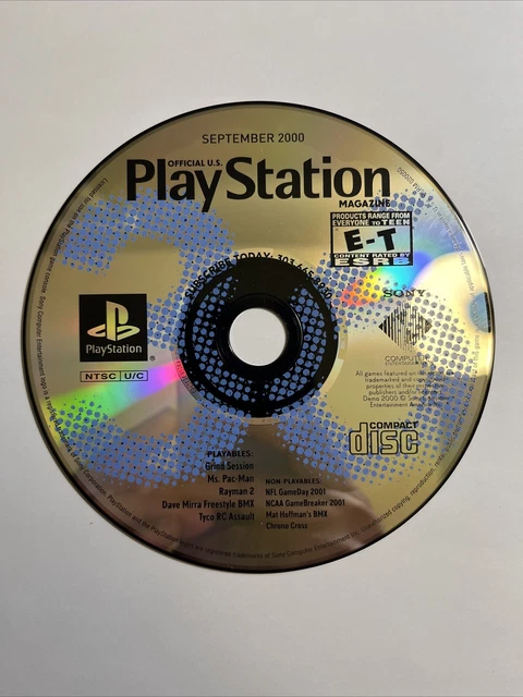 OFFICIAL U.S. PLAYSTATION PS1 Magazine Demo Disc September 2000 OPM $5. ...