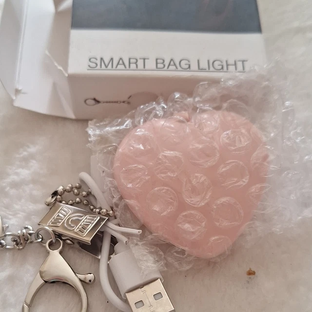 USB LED SMART Bag Night Light, Portable Pink Plastic Keychain, Indoor £ ...