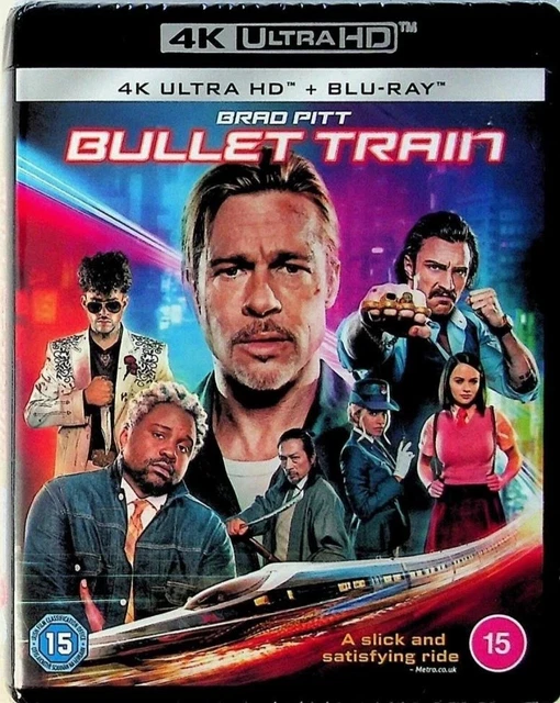 BULLET TRAIN ⭕️ 4K Ultra HD & Blu-Ray ⭕️ Brad Pitt, Joey King New ...