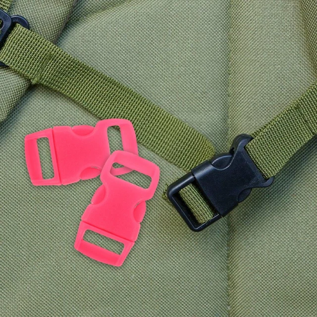 100 PCS BUCKLE Set Adjustable Straps Mini Buckles Plastic Trapezoidal ...