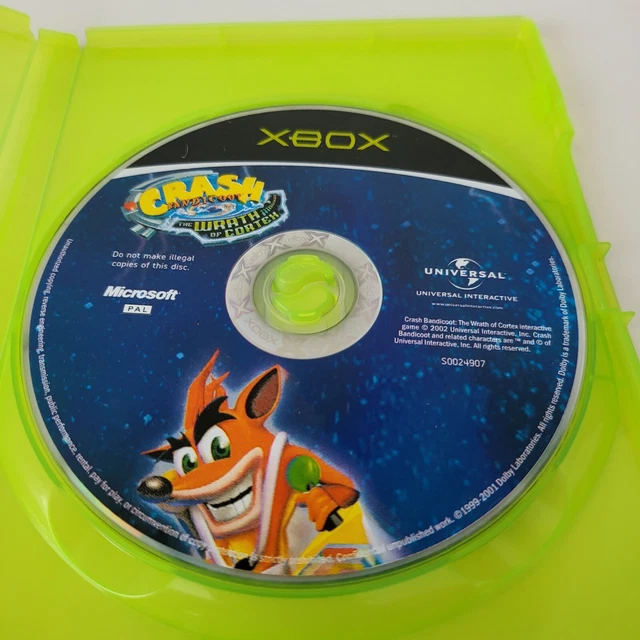 ORIGINAL XBOX CRASH Bandicoot Wrath of Cortex DISC ONLY £3.20 - PicClick UK