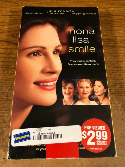MONA LISA SMILE VHS VCR Video Tape Used Julia Roberts £5.57 - PicClick UK