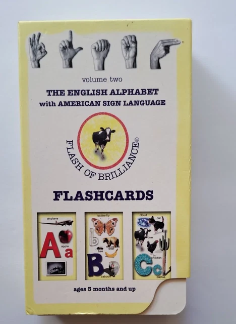 SIGN LANGUAGE FLASH Cards ABC’s The English Alphabet, Flash of ...
