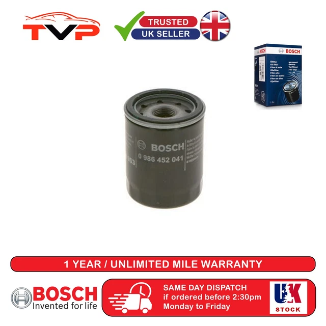 BOSCH OIL FILTER For Mitsubishi L200 / Triton 2014-2024 2.4 0986452041 ...