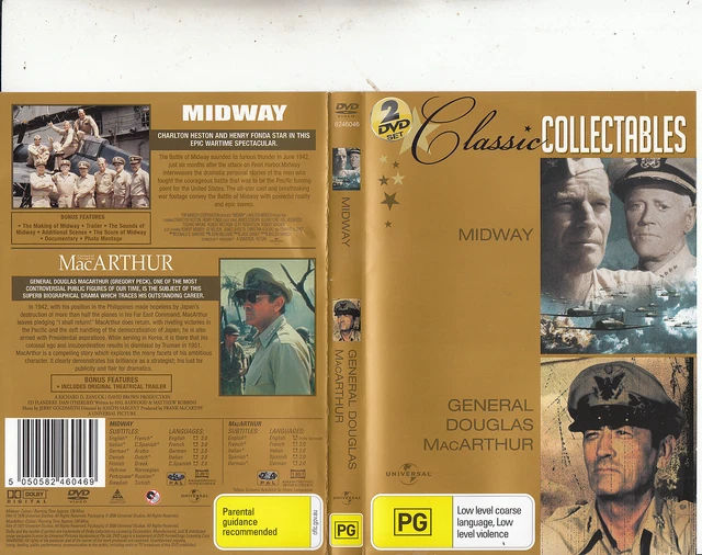 MIDWAY-1976 & GENERAL Douglas MacArthur-1977-Classic Collectables-Movie ...