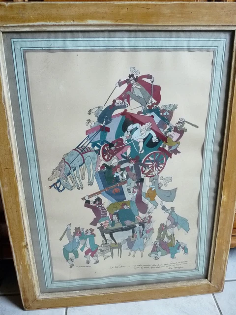 TRÈS RARE DESSIN original humoristique de Maurice Varsavaux "La bruyère ...