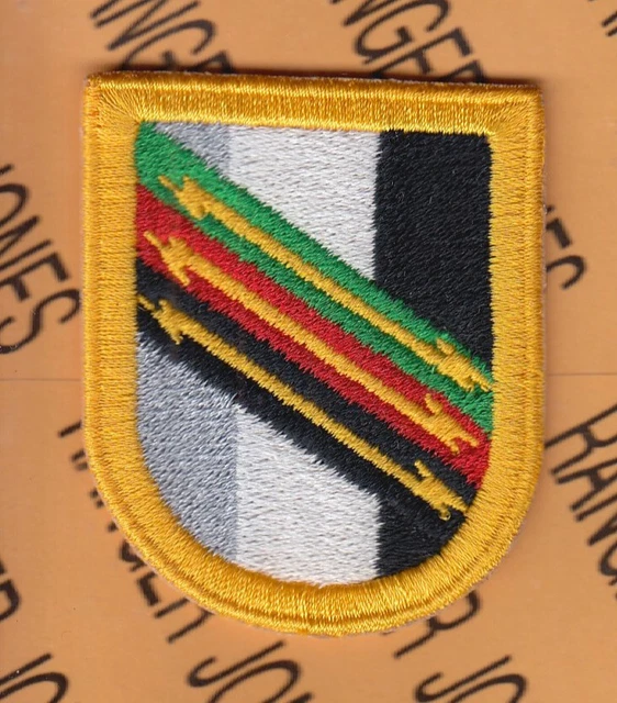 4TH PSYCHOLOGICAL OPERATIONS Group Airborne PSYOPS POG OEF beret flash ...