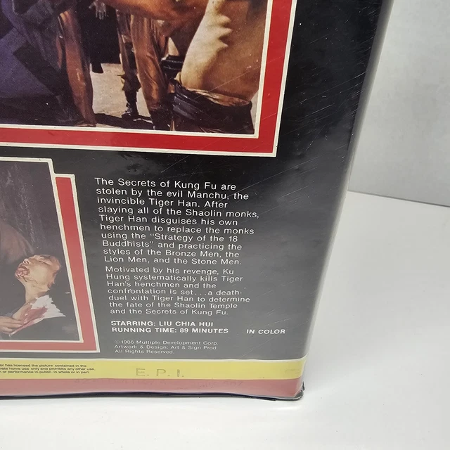 FURY IN SHAOLIN Temple VHS starring Liu Chia Hui. Kung Fu £9.23 ...
