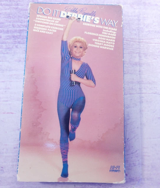 DEBBIE REYNOLDS AEROBICS VHS Do It Debbie's Way 1983 Workout Video ...