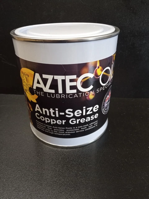 AZTEC PREMIUM COPPER anti seize paste grease 500g tin semi synthetic ...