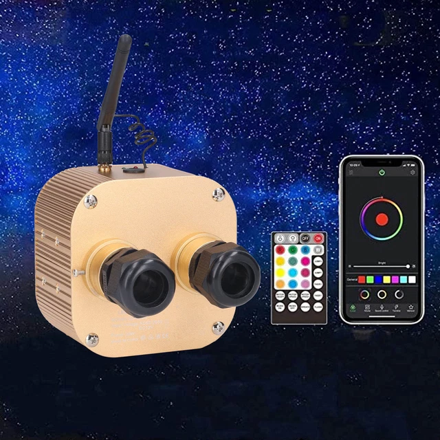 FIBER OPTIC LIGHT Engine APP Remote Control Aluminum RGBW LED £75.38 ...
