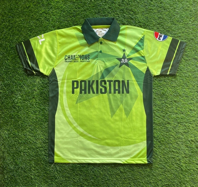 PAKISTAN CRICKET JERSEY ICC Champion Trophy 2025 Pakistan ODI T-Shirt ...