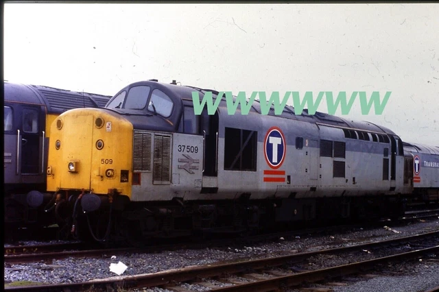 UK RAILWAYS 35MM COLOUR SLIDE(E6) ENGLISH ELECTRIC: 37509 ARPLEY SP ...
