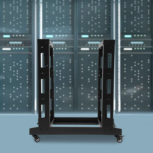 15 U OPEN Frame Rack 19" Inch Network Server Rack Fit Network Rooms ...