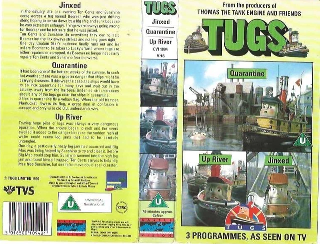 TUGS QUARANTINE /Up River/Jinxed ,Pal Vhs Video A Rare Find $150.00 ...