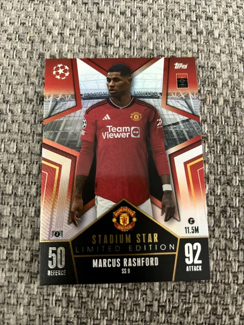 MATCH ATTACK CARTES football 23/24 édition limitée Marcus Rashford ...
