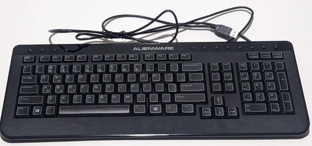 ALIENWARE REV A00 Gaming Wired Mechanical Keyboard PC / Game / Office ...