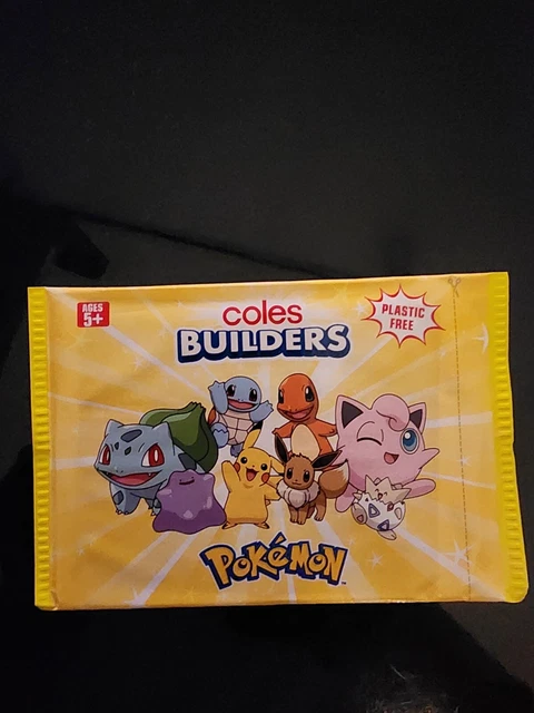 COLES BUILDERS POKEMON Collectable 2024 X 58 Single Unopened Units $49. ...