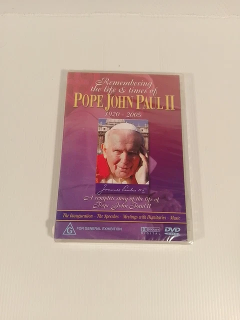 REMEMBERING THE LIFE And Times Of Pope John Paul II DVD Documentary ...