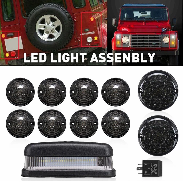 LAND ROVER DEFENDER Kit Luci Led Con Spine - Kit Aggiornamento 11 ...