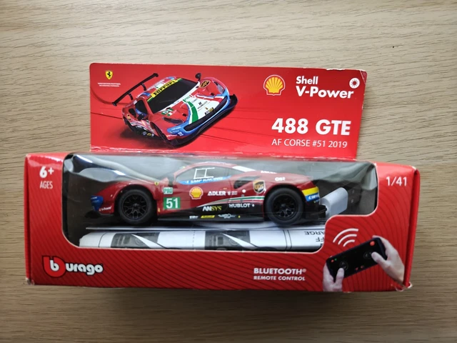 FERRARI 488 GTE 1/41 RC Bluetooth Shell Bburago - Bluetooth remote ...