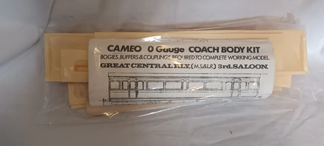7MM O GAUGE CAMEO Models Great Central (LNER) 3rd Saloon Coach BODY KIT ...