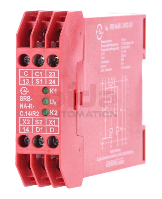 ELAN SRB-NA-R-C.14/R2-24V SAFETY Relay / Safety Relay 120mA 24VDC ...