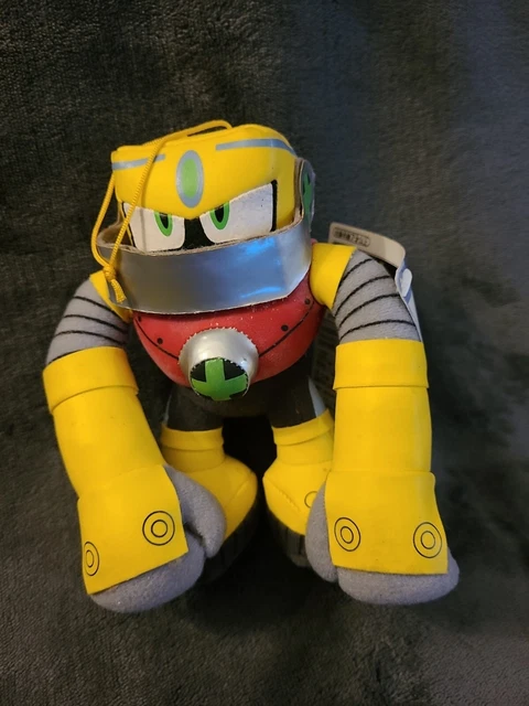 BANPRESTO ROCKMAN MEGAMAN EXE Gutsman Plush Doll UFO Catcher Prize 2003 ...