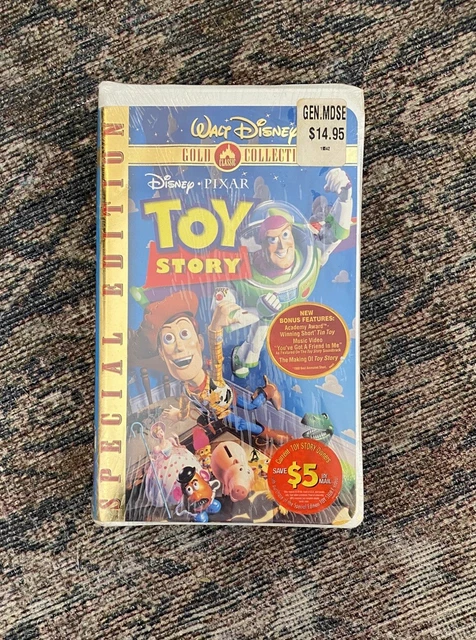 VTG 1995 TOY STORY VHS Gold Collection Clamshell SEALED Watermark OOP ...