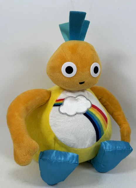 CBEEBIES TWIRLYWOOS CHICKEDY Chick Rainbow 14" Plush Soft Toy Lights 7 ...