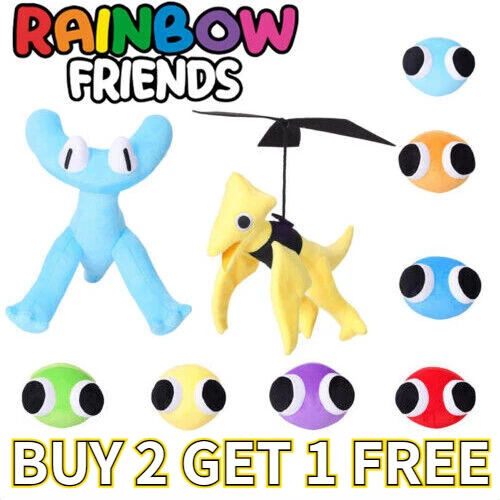 RAINBOW FRIENDS CHAPTER 2 Plush Toy Blue Friend Soft Stuffed Doll ...