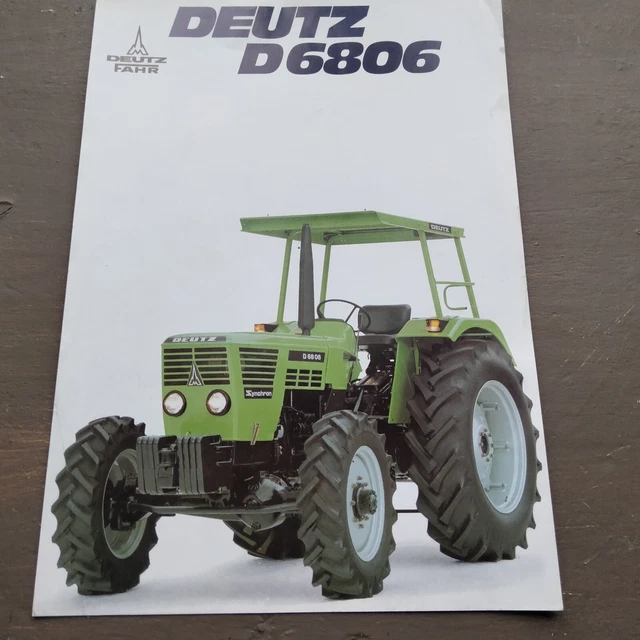 PROSPECTUS TRACTEUR DEUTZ D 6806 Tractor Brochure Khd Traktor Prospekt ...