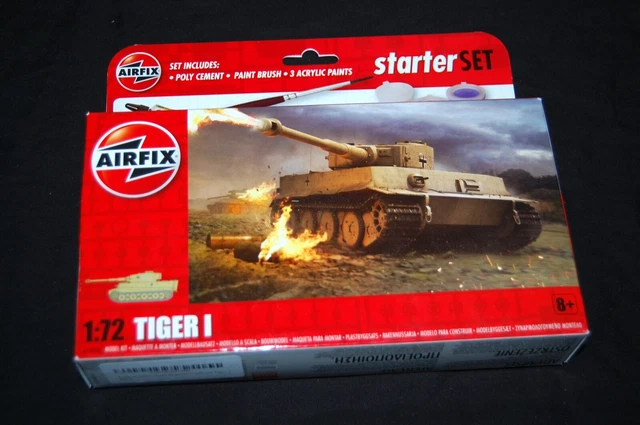 AIRFIX 1/72 GERMAN Sd.kfz.181 Tiger I Ausf E Heavy Tank Model Kit ...