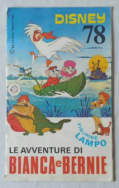 ALBUM LE AVVENTURE DI BIANCA E BERNIE Disney quasi completo Ed. Lampo ...