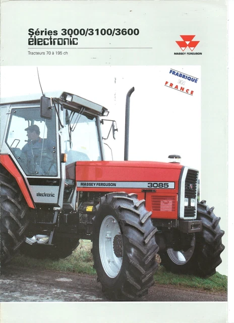 BROCHURE PROSPECTUS PROSPEKT tracteur MASSEY FERGUSON séries 3000.3100.3600 EUR 5,98 - PicClick FR