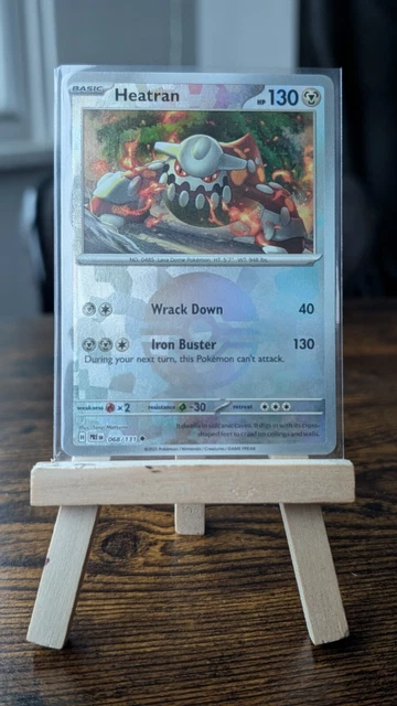 POKEMON TCG PRISMATIC Evolutions Heatran 068/131 Pokeball Reverse Holo ...