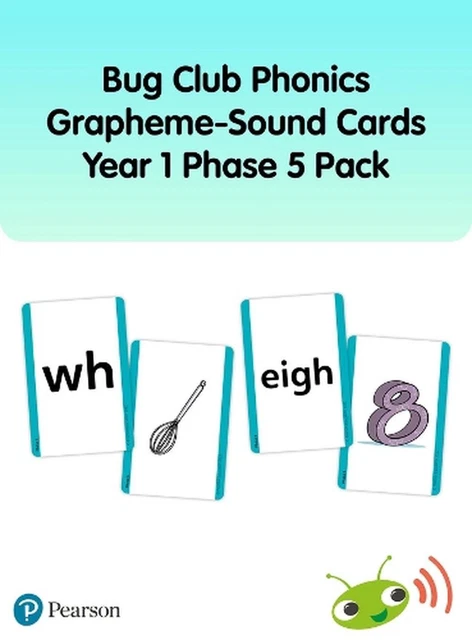BUG CLUB PHONICS Grapheme-Sound Cards Year 1 Phase 5 Pack Book ...