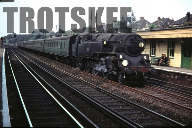 35MM SLIDE BR British Railways Steam Loco 80083 Class 4MT Honor Oak ...