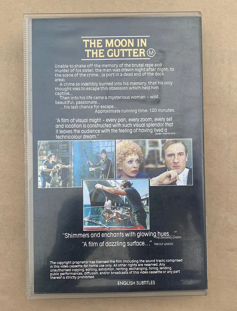 THE MOON IN The Gutter [VHS] Palace Academy Big Box Ex-Rental Video ...