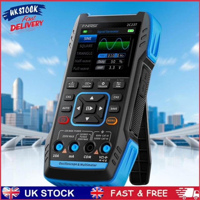 MINI OSCILLOSCOPE MULTIMETER 3 in 1 Signal Generator 10MHZ 50MS/s ...