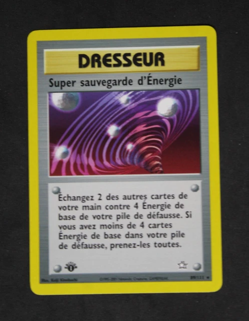 CARTE POKEMON 89-111 Super Sauvegarde d'énergie Rare 1ère édition Néo ...